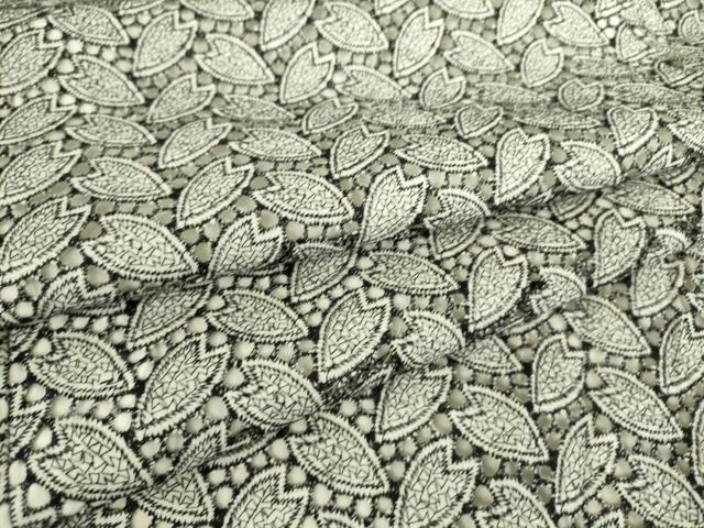 平和屋着物▽小紋　袷　総レース　舞桜文　DAAS0567az