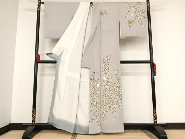 平和屋着物○名門・上野家 上野街子 清染居監修 色無地