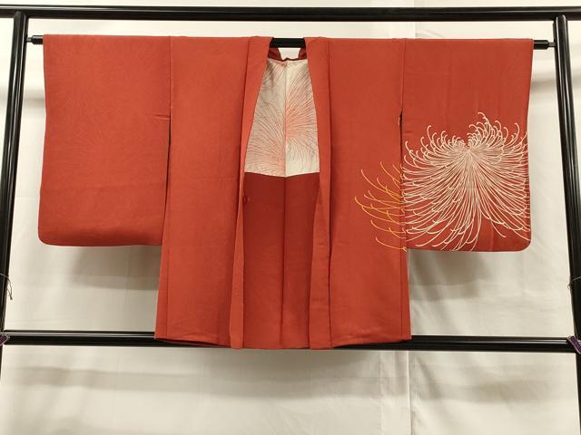 平和屋着物＃羽織　刺繍　乱菊　金銀糸　正絹　逸品　CAAR9199id