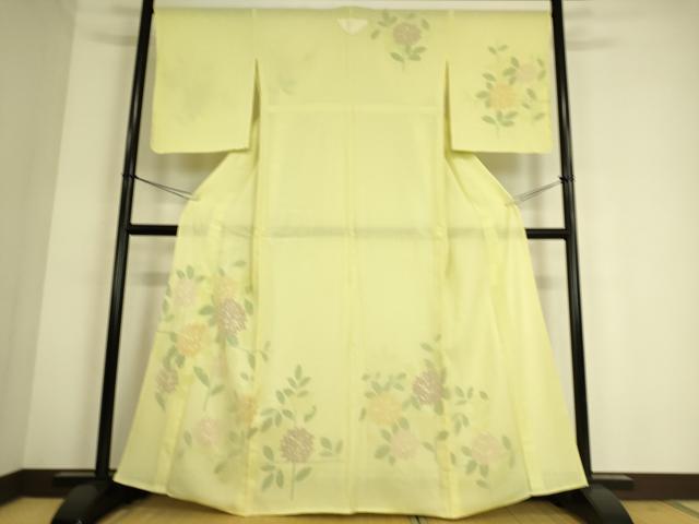 平和屋着物▽訪問着　無双　紗袷　紗×絽　紫陽花　正絹　逸品　未使用　DAAS0714az