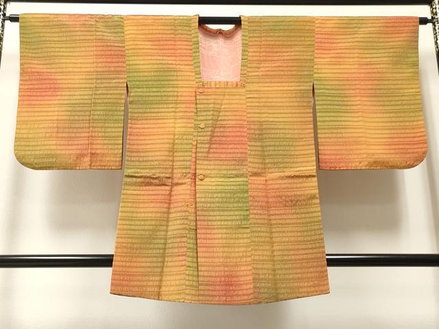 平和屋着物＃道行コート　霞文　暈し染め　正絹　逸品　CAAT5678id