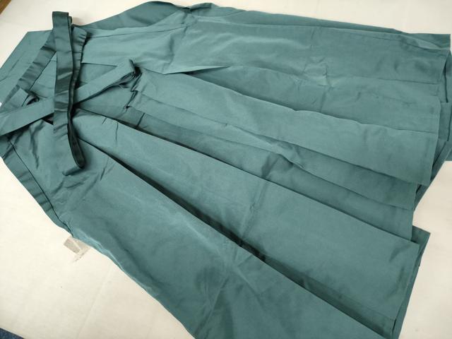 平和屋着物●男性　馬乗り袴　色無地　御召御納戸色　洗える着物　AAAW5245br