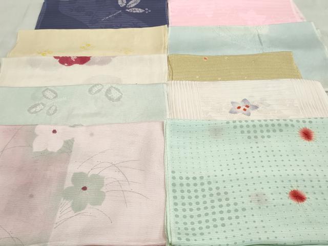 平和屋着物＊夏物　和装小物　帯揚げ10枚　全て正絹　逸品　DAAT0653by