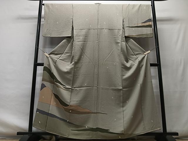 平和屋着物●訪問着　作家物　重山　落款あり　正絹　逸品　CAAT3392xe