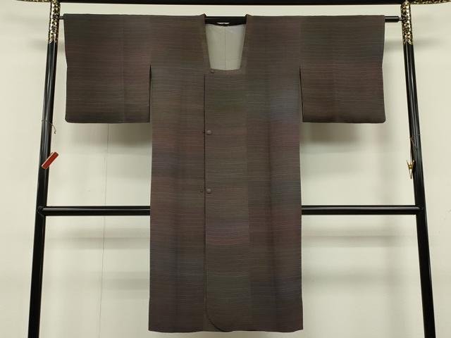 平和屋着物＃道行コート　霞文　ロング丈　正絹　逸品　CAAT5755id