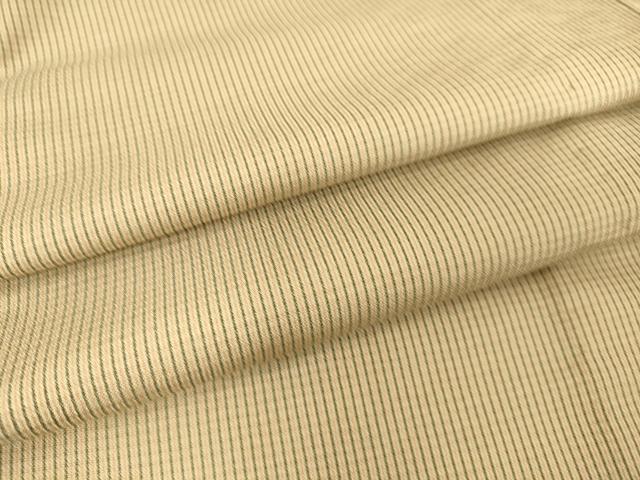 平和屋着物▽上質なお召　単衣　格子　正絹　逸品　DAAT9125az