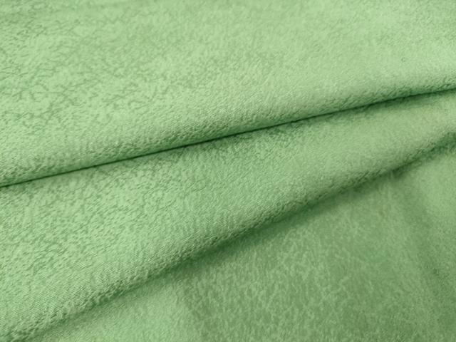 平和屋着物▽上質な色無地　単衣　霞地紋　青竹色　正絹　逸品　DAAT9140az