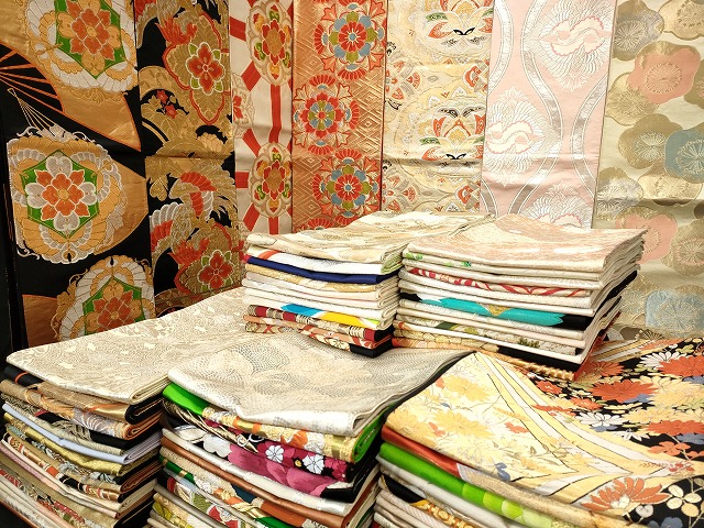 平和屋着物■袋帯 西陣 まとめて100点 鳳凰 向かい鶴 向かい蝶 更紗 花柄 宝相華 金銀糸 など 未使用品あり 全て正絹 se3327