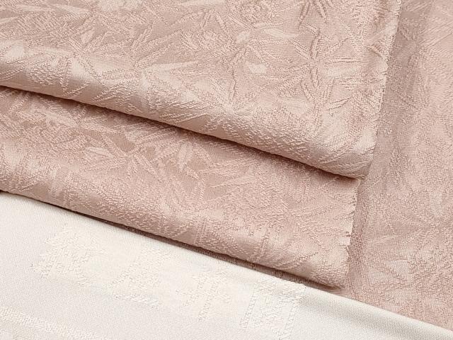 平和屋本店■極上　紋屋井関　御寮織　お召　色無地　桐竹鳳凰地紋　水柿色地　証紙付き　逸品　CYAA2632s5