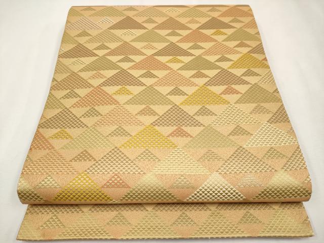 平和屋本店■極上　伝統工芸士　曽根武勇 　六通柄袋帯　鱗文様　逸品　未使用　CYAA2678s5