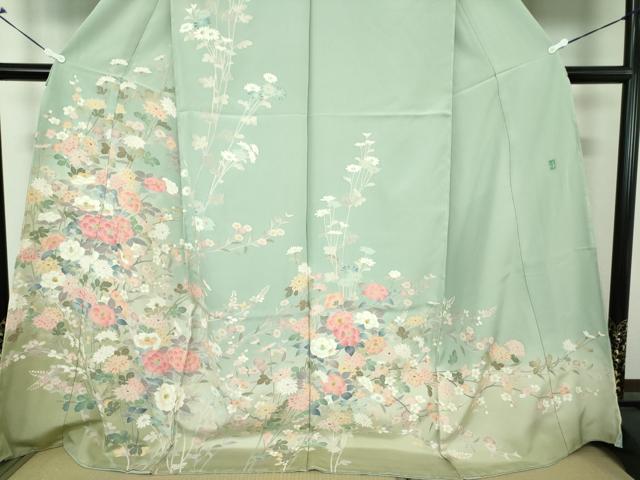 平和屋着物○訪問着 友禅 作家物 吉祥花文 暈し染め 上代