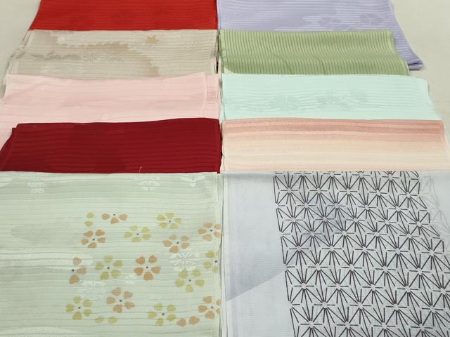 平和屋着物＊夏物　和装小物　帯揚げ10枚　全て正絹　逸品　DAAT0700by