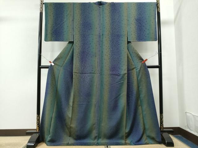 平和屋着物○上質な小紋 型染 花菱文 正絹 逸品 DAAQ3377ps