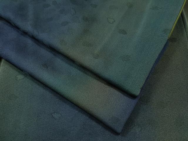 平和屋着物●上質な小紋　舞花びら　暈し染め　正絹　逸品　CAAU1874yc