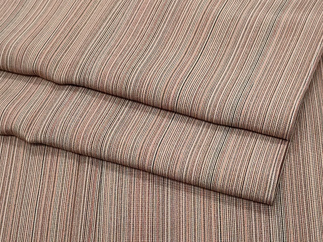 平和屋着物●上質な小紋　縞　正絹　逸品　CAAT7199vf