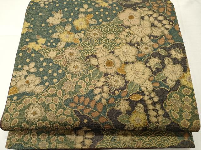 平和屋着物●両面　全通柄　京袋帯　辻が花　CAAU1077yk