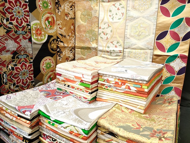 平和屋着物■袋帯 西陣 まとめて100点 鳳凰 向かい鶴 人物 能 向かい蝶 更紗 花柄 七宝 宝相華 佐賀錦 未使用品あり 全て正絹 se3390