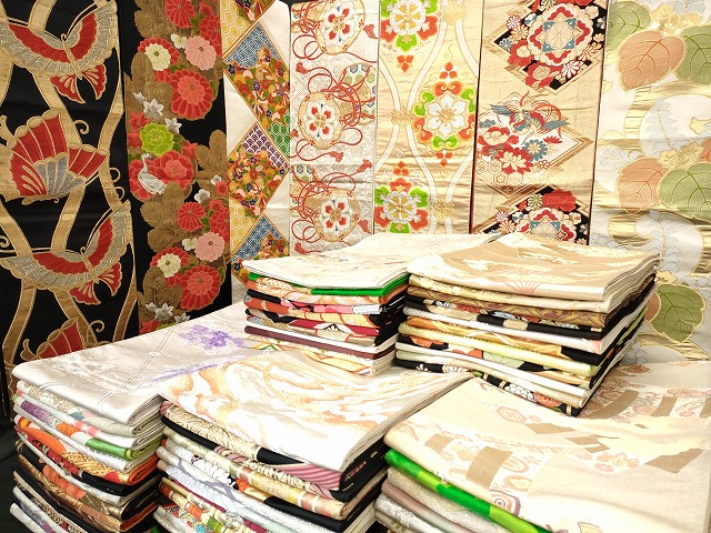 平和屋本店■袋帯 西陣 まとめて100点 鳳凰 鶴 人物 蝶 風景 花柄 宝相華 楽器 金銀糸 など 未使用品あり 全て正絹 se3399