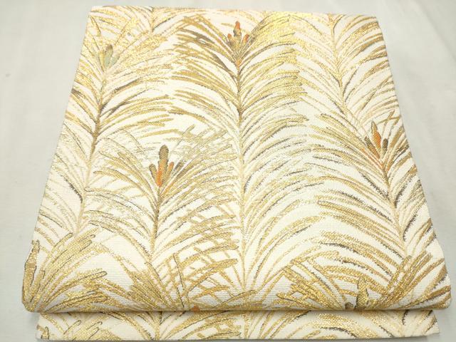 平和屋着物●六通柄袋帯　本金華燭大王松紋　正絹　逸品　CAAU9506hy