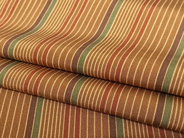 平和屋着物●上質な小紋　縞　正絹　逸品　AAAX0698zg