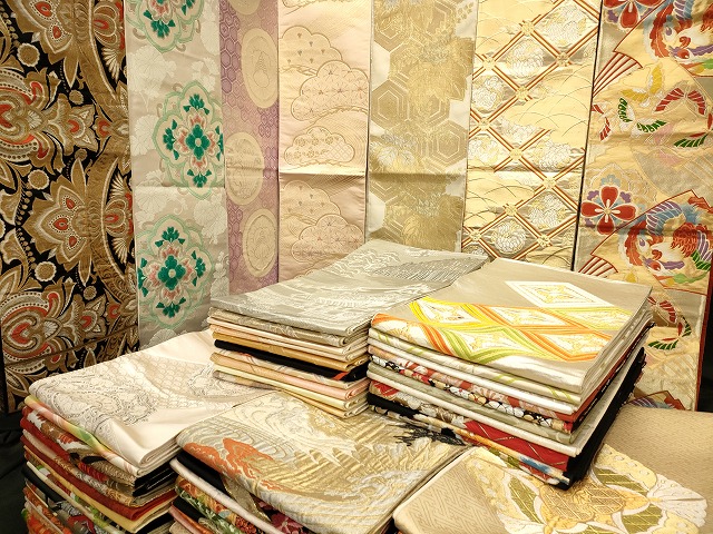 平和屋本店■袋帯 西陣 まとめて100点 向かい鶴 鳳凰 向かい蝶 風景 更紗 花柄 宝相華 金銀糸 など 未使用品あり 全て正絹 se3413