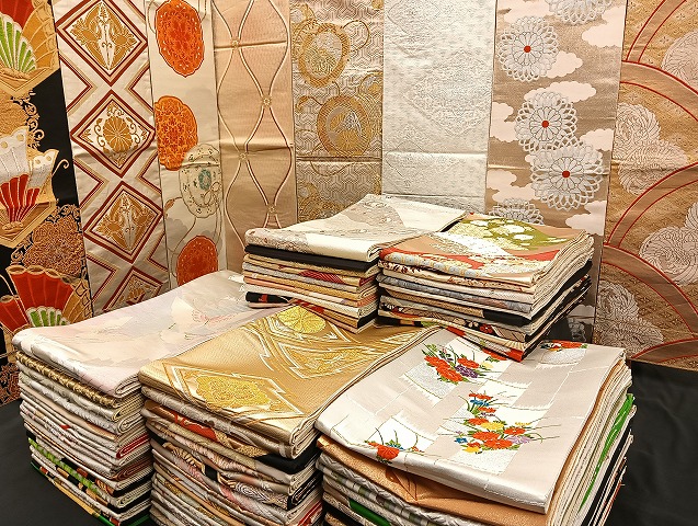 平和屋着物■袋帯 西陣 まとめて100点 鳳凰 向い鶴 蝶 花柄 楽器 七宝 正倉院 金銀糸 など 着用可能多数 未使用品あり 全て正絹 mmm851