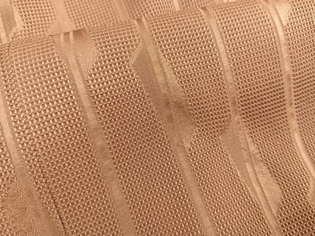 平和屋着物＃道行コート 短冊文 伽羅色 正絹 逸品 BAAU4689gt