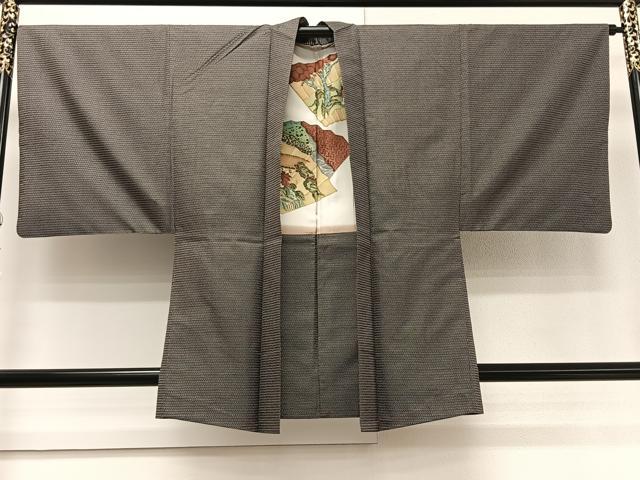 平和屋着物＃男性　本場大島紬　羽織　100亀甲　総詰め　正絹　逸品　CAAV5623id