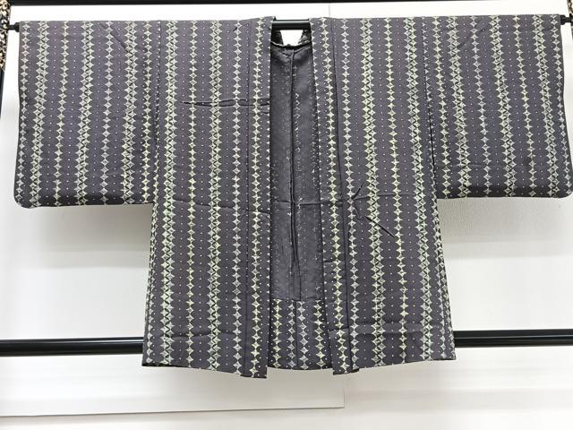 平和屋着物▽羽織　単衣　七宝文　正絹　逸品　CAAV5645id