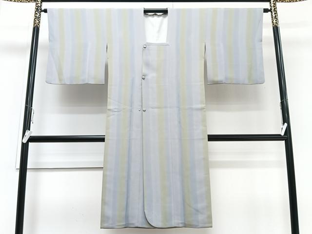 平和屋着物＃道行コート　間道　ロング丈　正絹　逸品　CAAV5650id