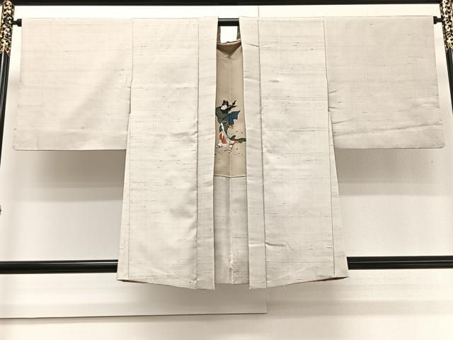 平和屋着物＃羽織　紬地　素色　正絹　逸品　CAAV5662id