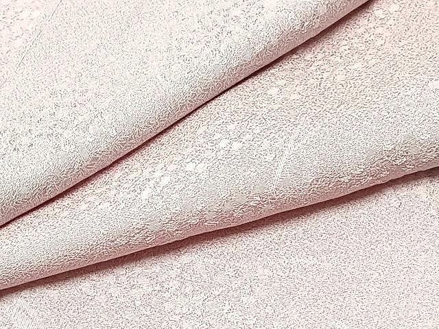 平和屋着物▽上質な小紋　単衣　草木文　正絹　逸品　CAAU3791xi