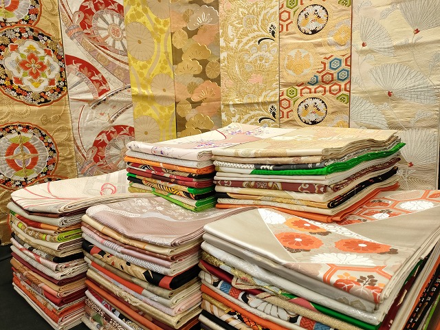 平和屋本店■袋帯 西陣 まとめて100点 鳳凰 鶴 向かい蝶 更紗 花柄 宝相華 駒刺繍 佐賀錦 金銀糸 など 未使用品あり 全て正絹 se3428