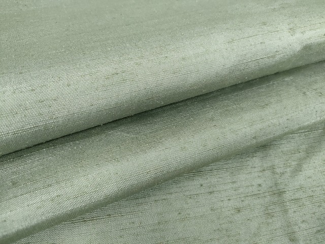 平和屋着物▽男性　紬　単衣　霞文　深川鼠色　正絹　逸品　DAAT9827az