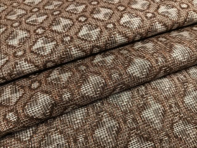 平和屋着物●本場大島紬　割込絣　抽象文様　正絹　逸品　AAAY5984ph