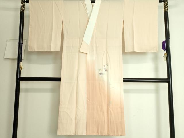平和屋着物■上質な長襦袢　無双仕立て　友禅　枝花文　暈し染め　逸品　DZAA8020kh5