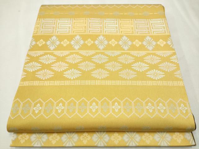 平和屋着物●全通柄袋帯　横段吉祥文　やまと誂製　正絹　逸品　CAAV7119hy