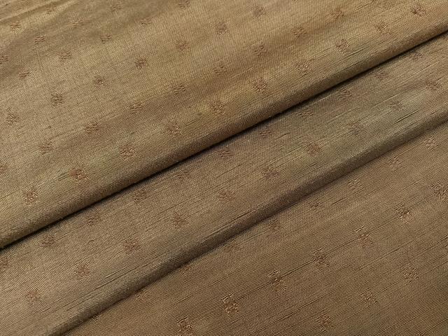 平和屋着物●上質な紬　花　正絹　逸品　AAAY7951ph