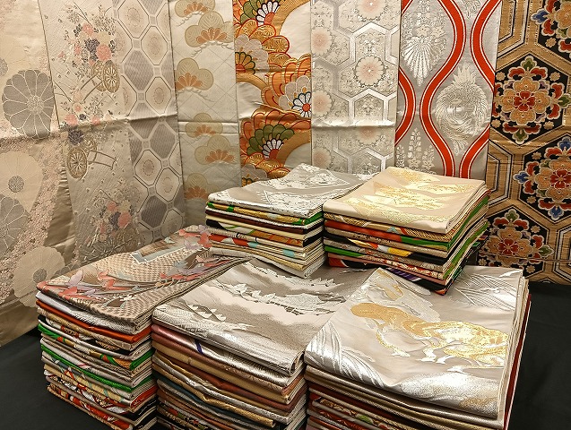 平和屋着物■袋帯 西陣 まとめて100点 鳳凰 向かい鶴 孔雀 蝶 風景 松竹梅 花柄 正倉院 佐賀錦 金銀糸 など 未使用品あり 全て正絹 mmm942