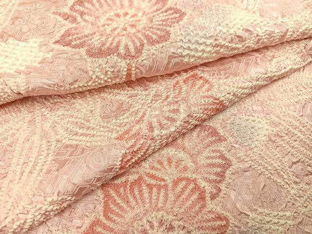 平和屋着物●上質な小紋　絞り　草花文　正絹　逸品　未使用　AAAY8679ph