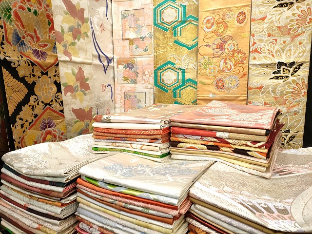 平和屋本店■袋帯 西陣 まとめて100点 向かい鴛鴦 鳳凰 鶴 人物 蝶 風景 更紗 花柄 七宝 楽器 金銀糸 など 未使用品あり 全て正絹 se3484