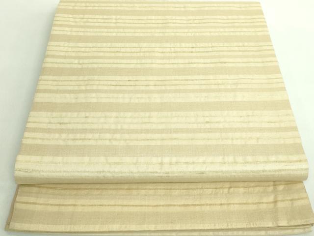 平和屋着物■極上　インド・アッサム　野蚕糸　手織　ムガシルク　全通柄袋帯　逸品　DZAA8261kh5