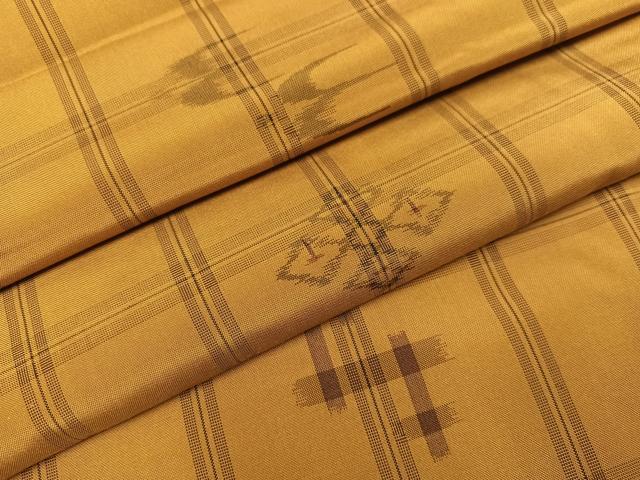 平和屋着物●本場琉球絣　飛鳥文　正絹　逸品　AAAZ0557ph