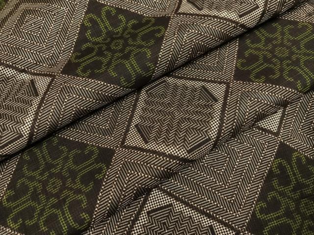 平和屋着物●本場大島紬　龍郷絣　正絹　逸品　AAAZ1813ph