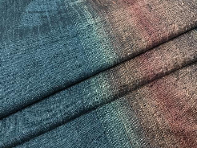 平和屋着物●上質な紬　間道　正絹　逸品　AAAZ1818ph