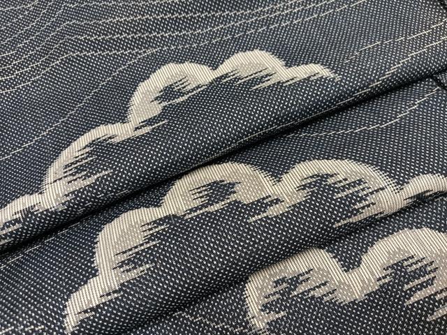 平和屋着物●本場大島紬　一元7マルキ　総絣　雲　正絹　逸品　AAAZ2401ph