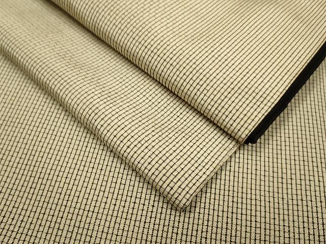 平和屋着物●本場縞大島紬　格子　正絹　逸品　DAAV3209du