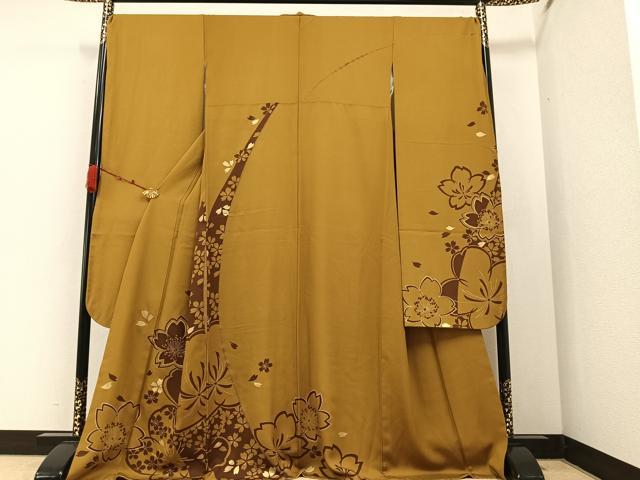 平和屋着物●豪華振袖　舞桜　金彩　正絹　逸品　AAAZ5045ph