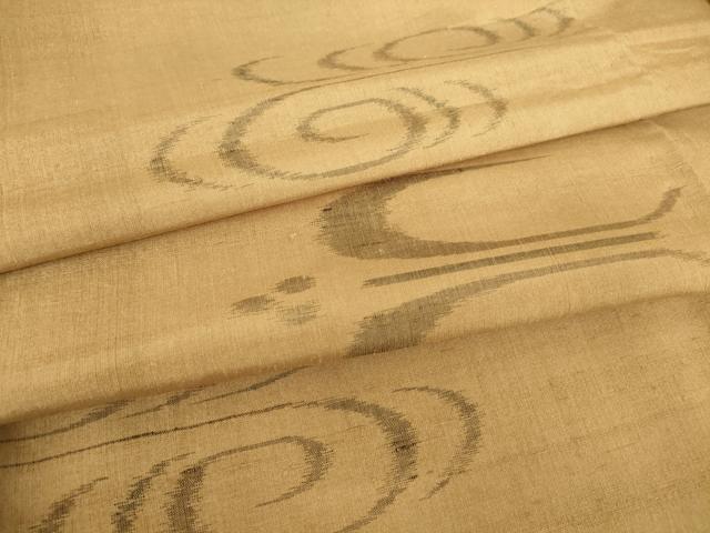 平和屋着物▽上質な紬 　単衣　 燕絣　正絹　逸品　未使用　DAAV5419az