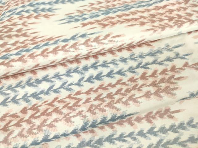 平和屋着物▽上質な紬 　単衣　変わり縞 　正絹　逸品　未使用　DAAV5573az